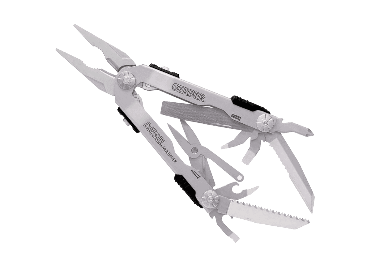 Gerber Diesel Stainless Steel Multitool with Pliers, Knife and Saw