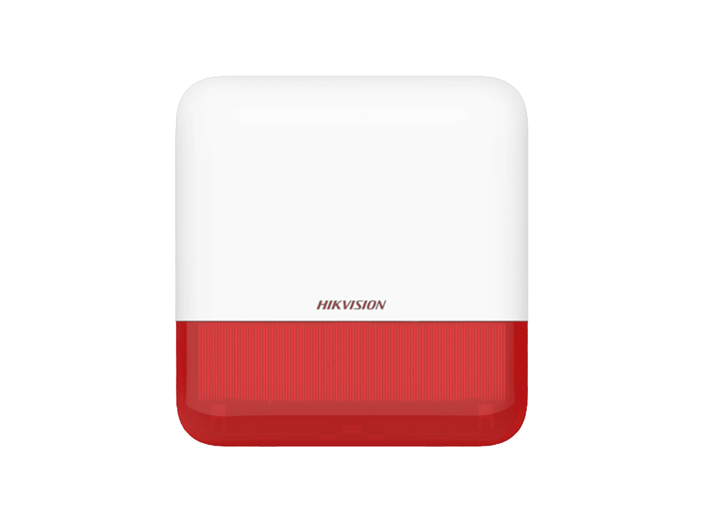 Hikvision DS-PS1-E-WE/Red Wireless Outdoor Alarm Sounder | Connectec.uk