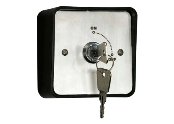 RGL KS-1 Stainless Steel On-Off Key Switch 12/24 VDC Latching IP64