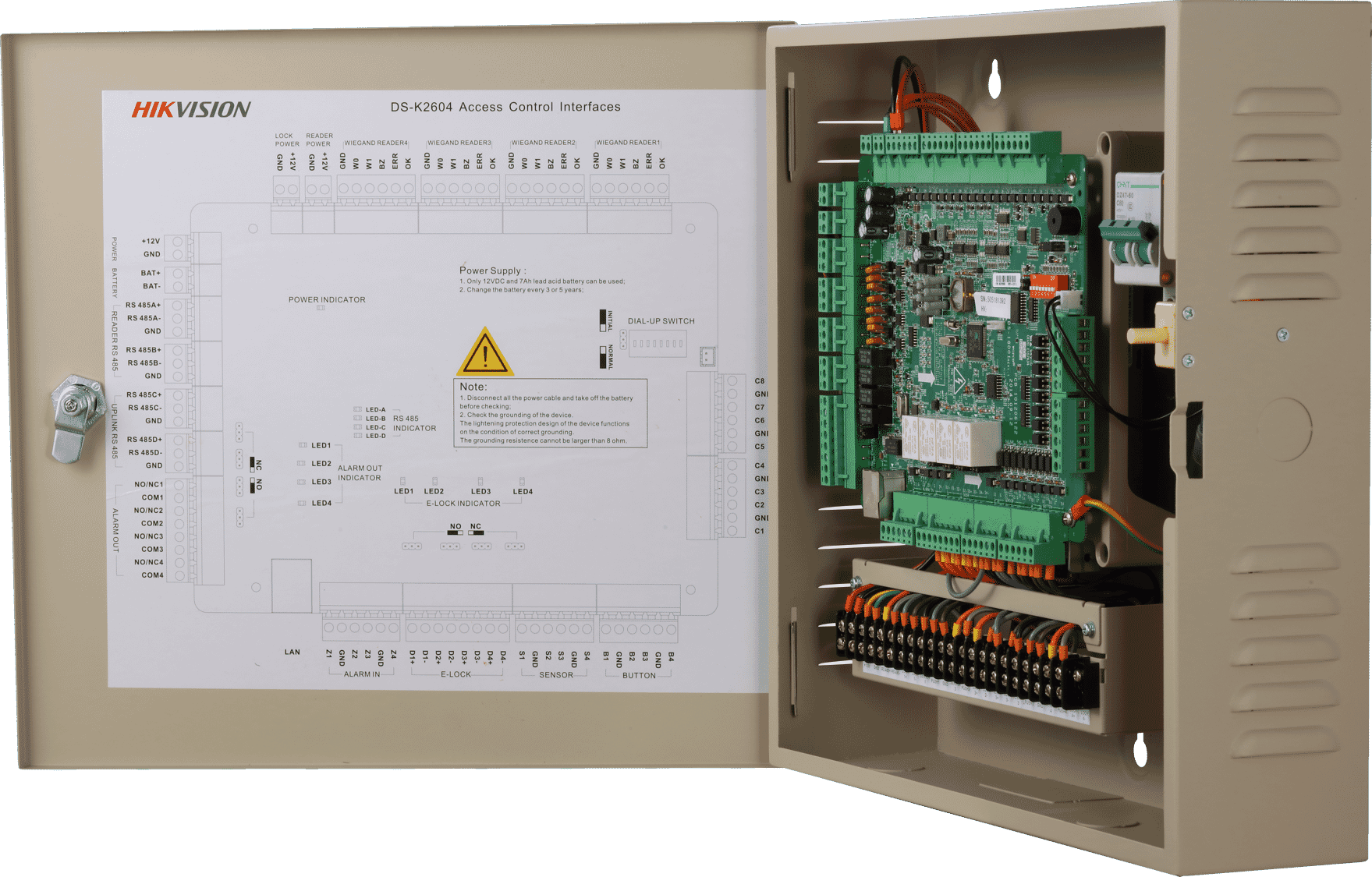 Hikvision DS-K2604 IP Access Control Four Door Controller | Connectec.uk