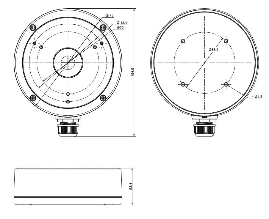 HiLook HIA-J103 Junction Box Camera Mounting Base