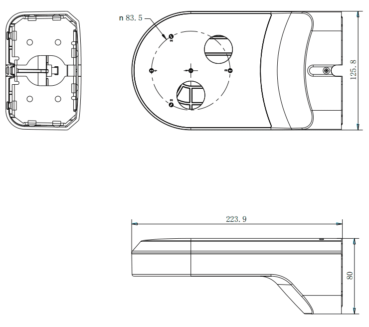 HiLook HIA-B404-PT Mini PTZ Camera Wall Bracket
