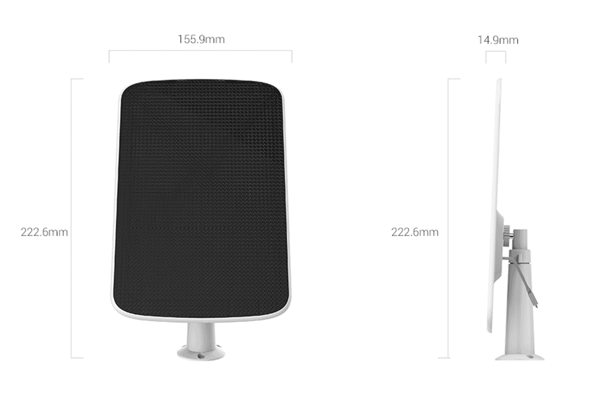 Solar Panel (F) for use with EZVIZ EB8 Battery Camera 4.2W