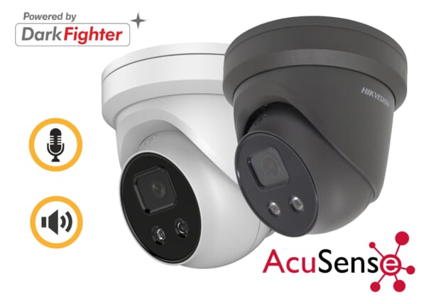 Hikvision DS-2CD2346G2-ISU/SL 4MP IP Acusense Turret Siren Strobe ...