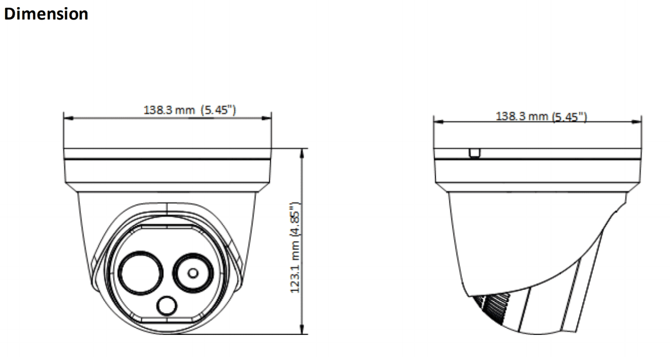 Hikvision DS-2TD1217-3/V1 2MP Thermal & Optical Turret 3.1mm | Connectec.uk