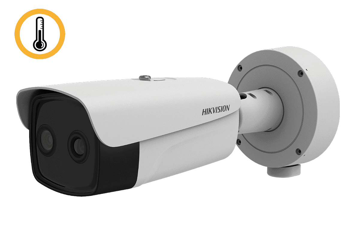 Hikvision DS-2TD2637-10/PI Thermal/Optical Fire Detection Camera 9.7mm ...