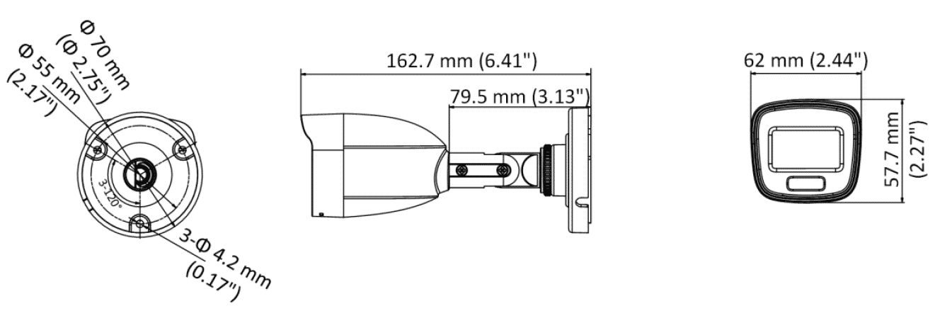 HiLook THC-B129-M 2MP TVI ColorVu Mini Bullet 2.8mm