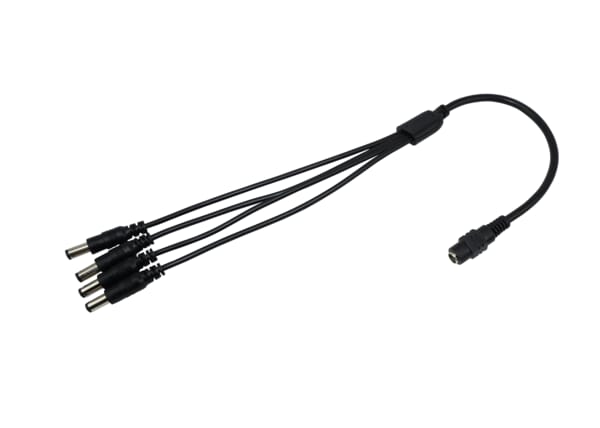 Low Voltage Power Splitter Cable 2.1mm Barrel Connector | Connectec.uk