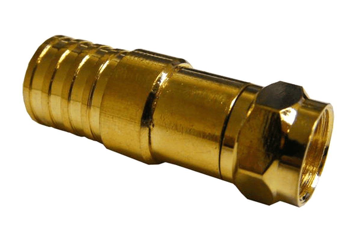 Crimp-on CT125 F Type Coax Connector (10pc)