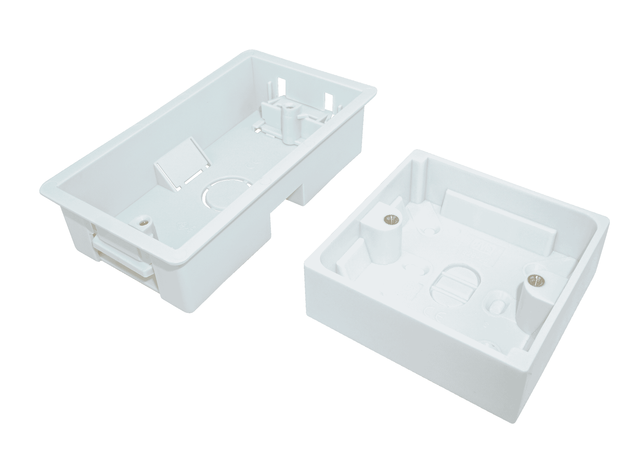 Plastic Single and Double Gang Surface Mount Pattress Back Box ...