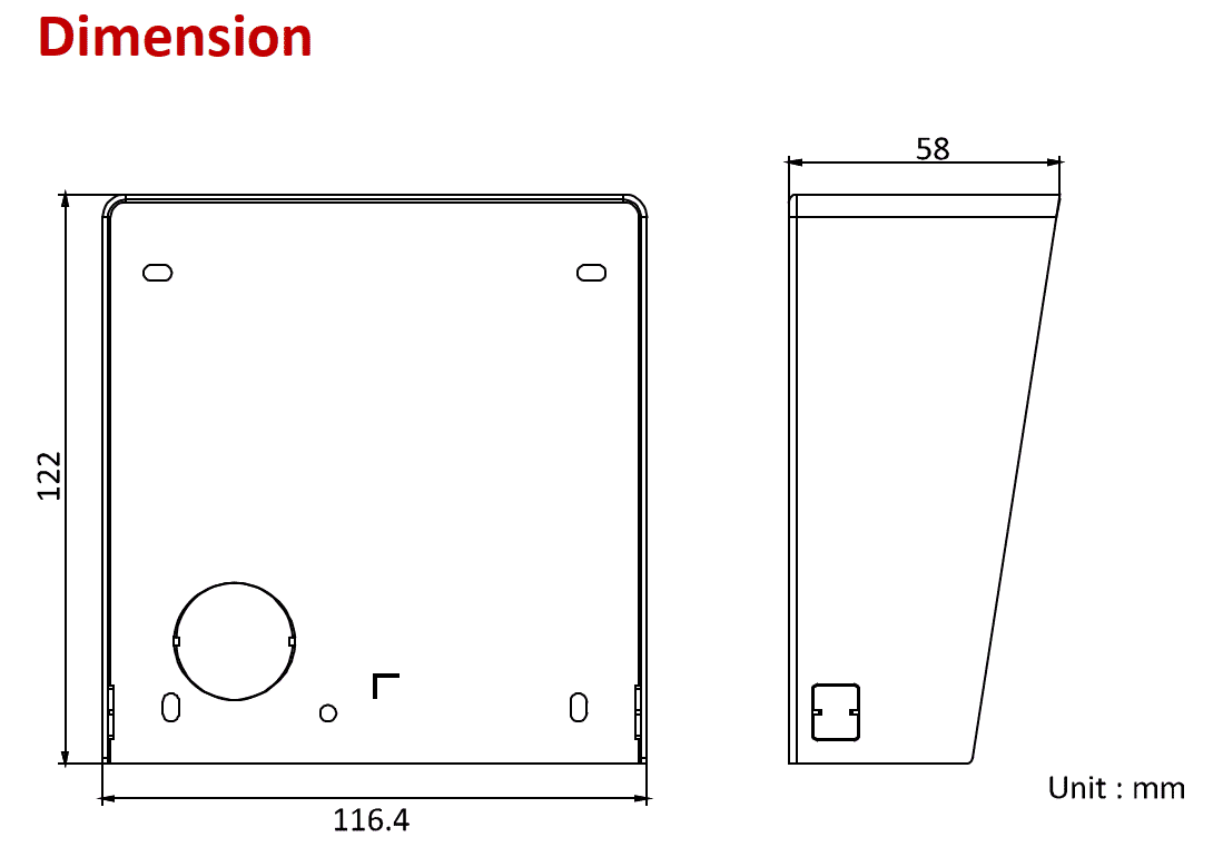 Hikvision DS-KABD8003-RS Module Intercom Rain Shield