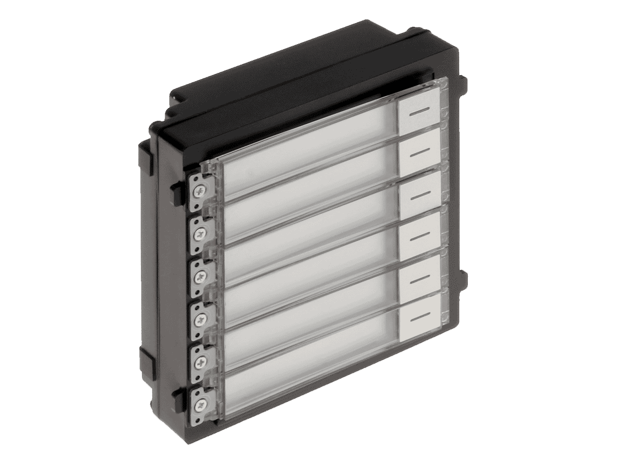 Hikvision DS-KD-KK Name Tag Intercom 6 Button Module