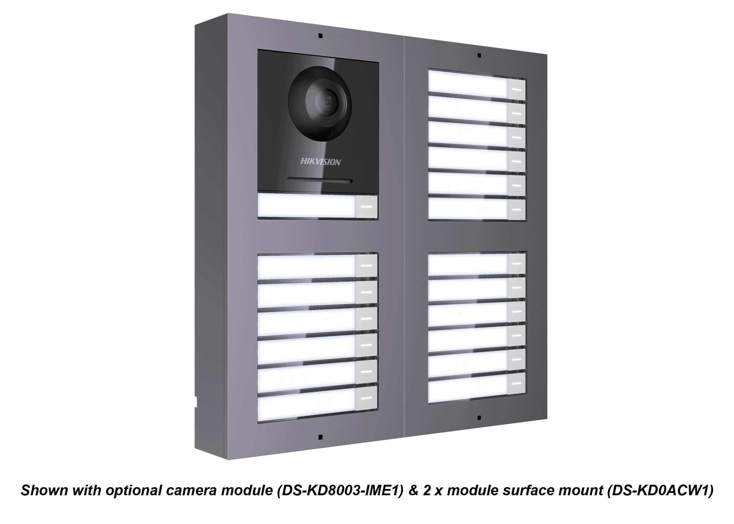 Hikvision DS-KD-KK Name Tag Intercom 6 Button Module