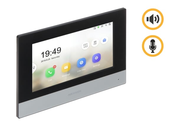 Hikvision DS-KH6320-TE1 7-Inch IP Video Intercom Touch Screen Monitor