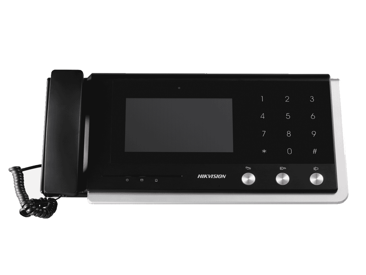 Hikvision DS-KM8301 Video Intercom Screen with Handset | Connectec.uk