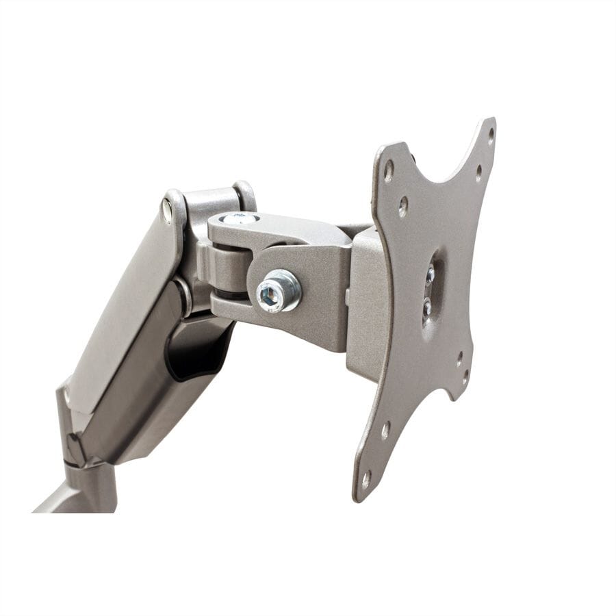 Desk mount precision adjustable monitor bracket