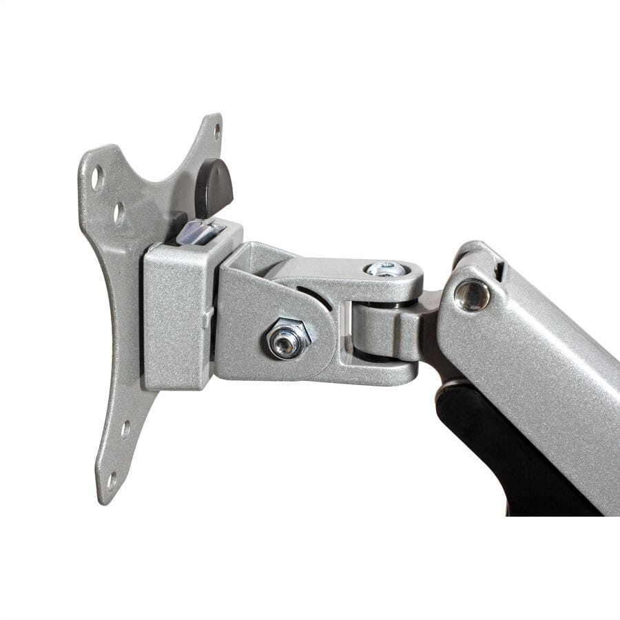 Desk mount precision adjustable monitor bracket