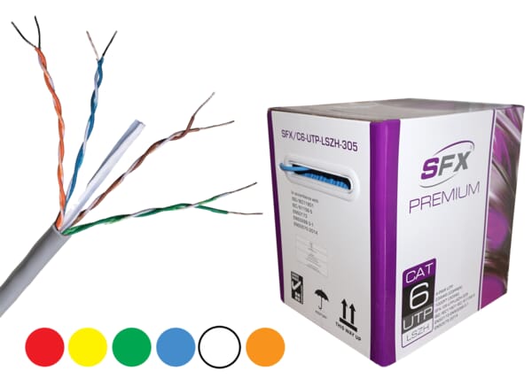 Cat6 UTP LSZH Orange 305m | Connectec.uk