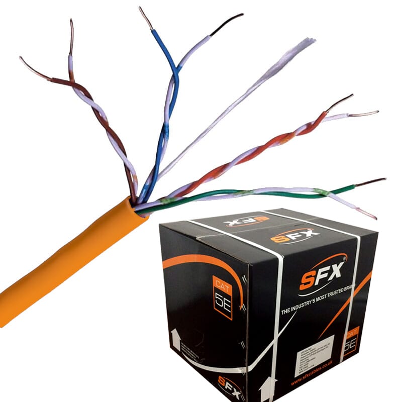 Cat5e UTP LSZH Orange Network Cable 305m