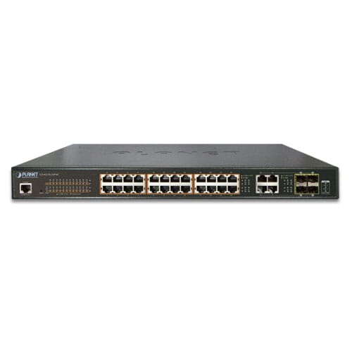 Planet GS-4210-24P4C 24 Port Gigabit Ethernet Managed POE Switch ...