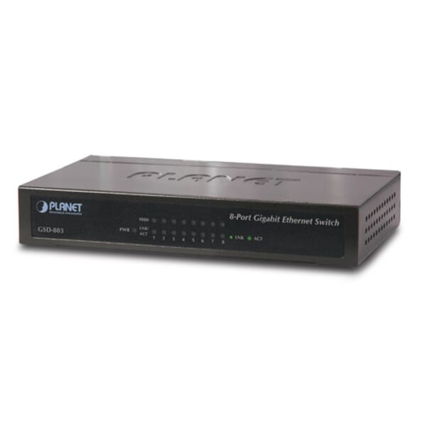Planet GSD-803 8 Port Gigabit Ethernet switch (metal case)