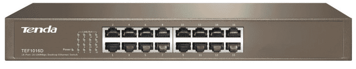 Tenda TEF1016D 16 Port 10/100 Network Switch | Connectec.uk