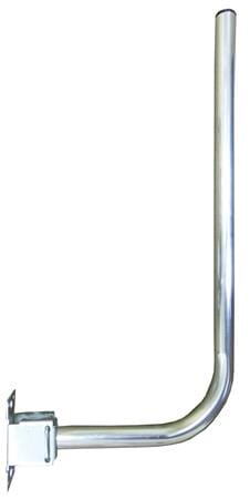 Aluminium J-pole light duty wall bracket 1 x 24 inch | Connectec.uk