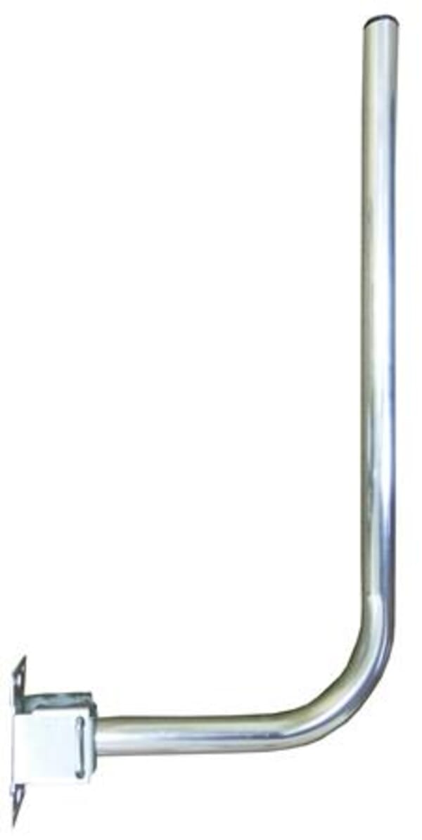 Aluminium J-pole light duty with wall bracket | Connectec.uk