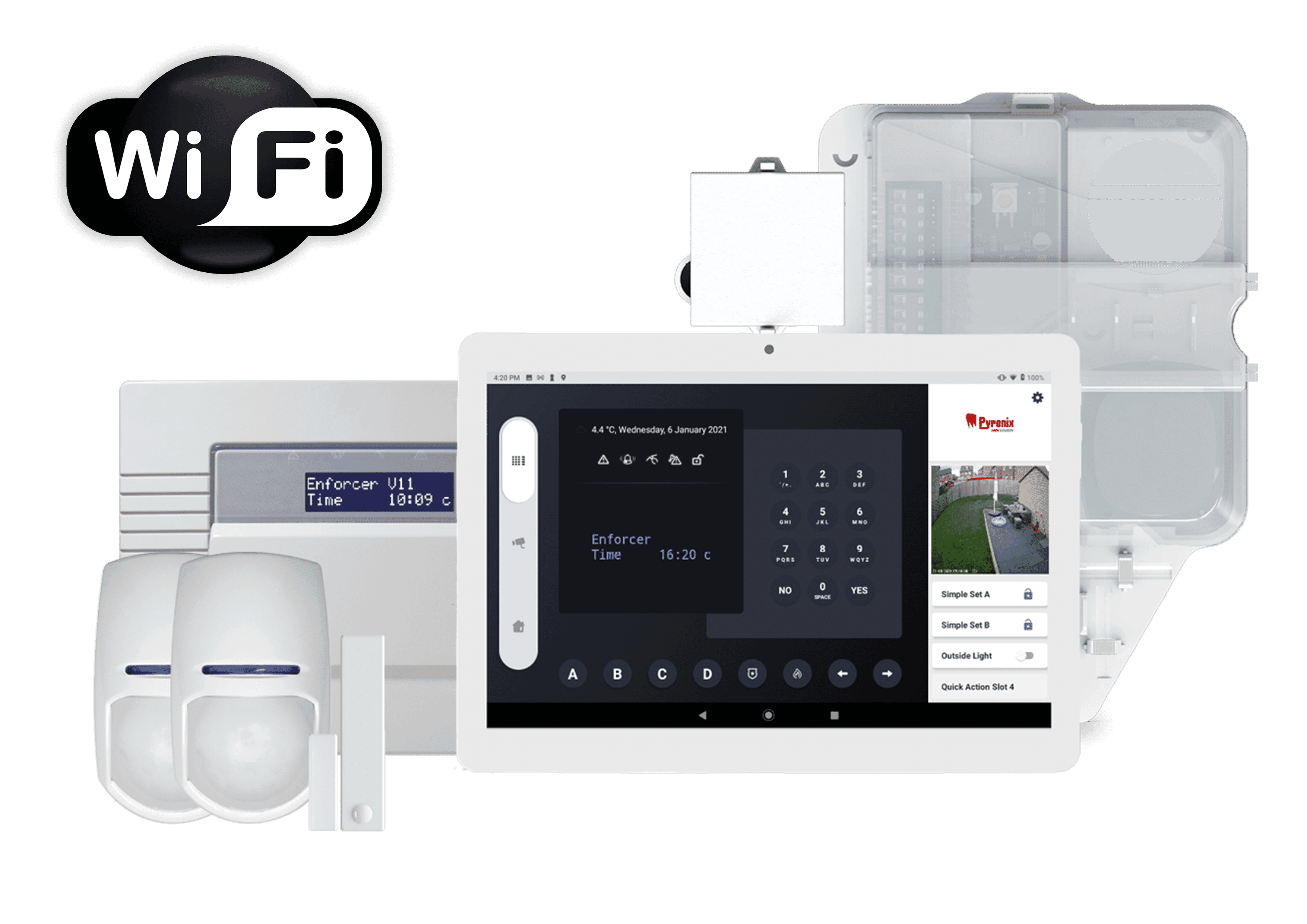 Pyronix Enforcer V11 ENF-TAB/KIT1-UK Wireless Intruder Alarm Kit ...