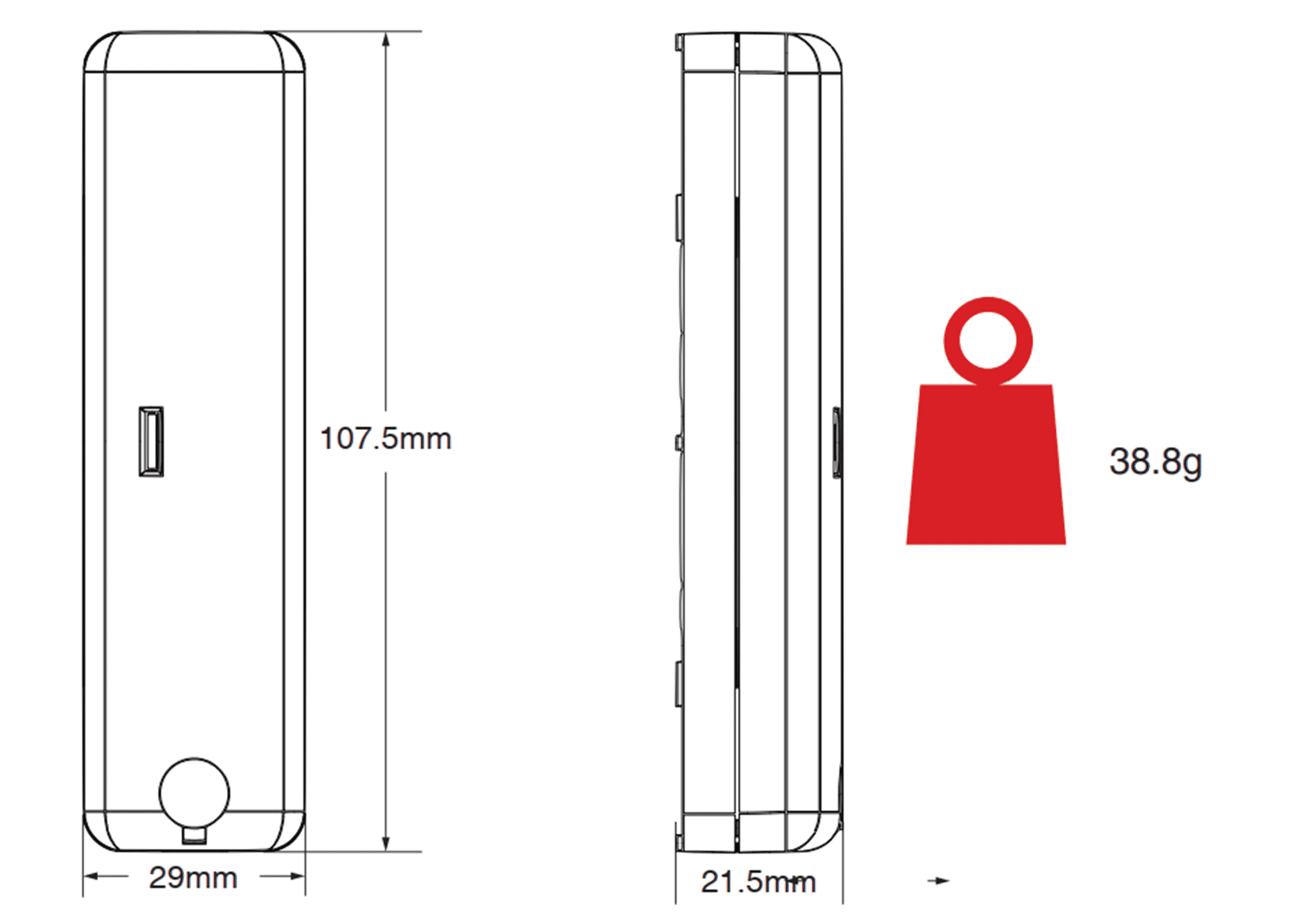 Pyronix SHOCK/W Wired Adjustable Shock Sensor | Connectec.uk