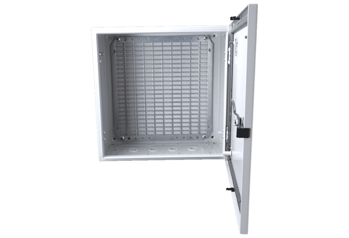 400mm x 400mm x 210mm IP66 Outdoor Steel Enclosure Cabinet | Connectec.uk