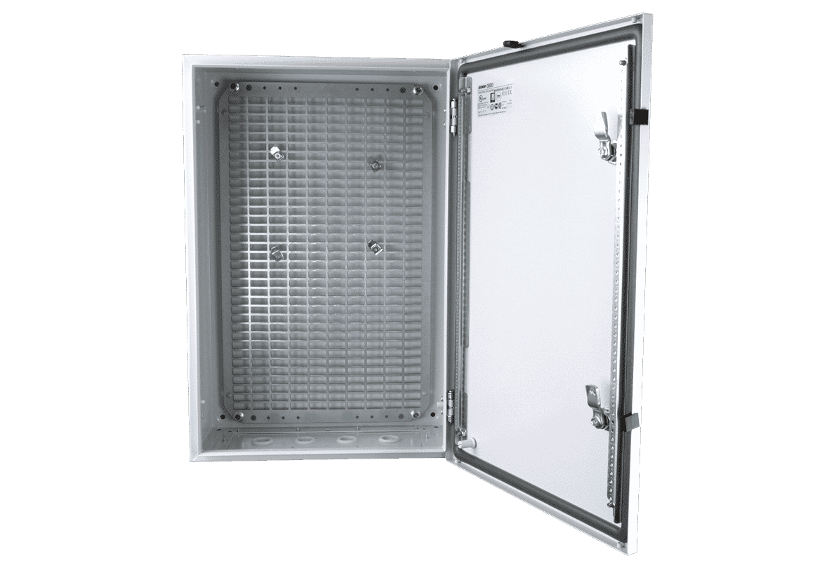 600mm x 400mm x 210mm IP66 Outdoor Steel Enclosure Cabinet | Connectec.uk