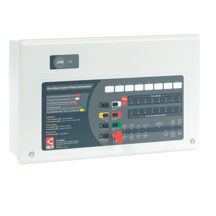 C-TEC CFP702-4 Standard 2 Zone Conventional Fire Alarm Panel
