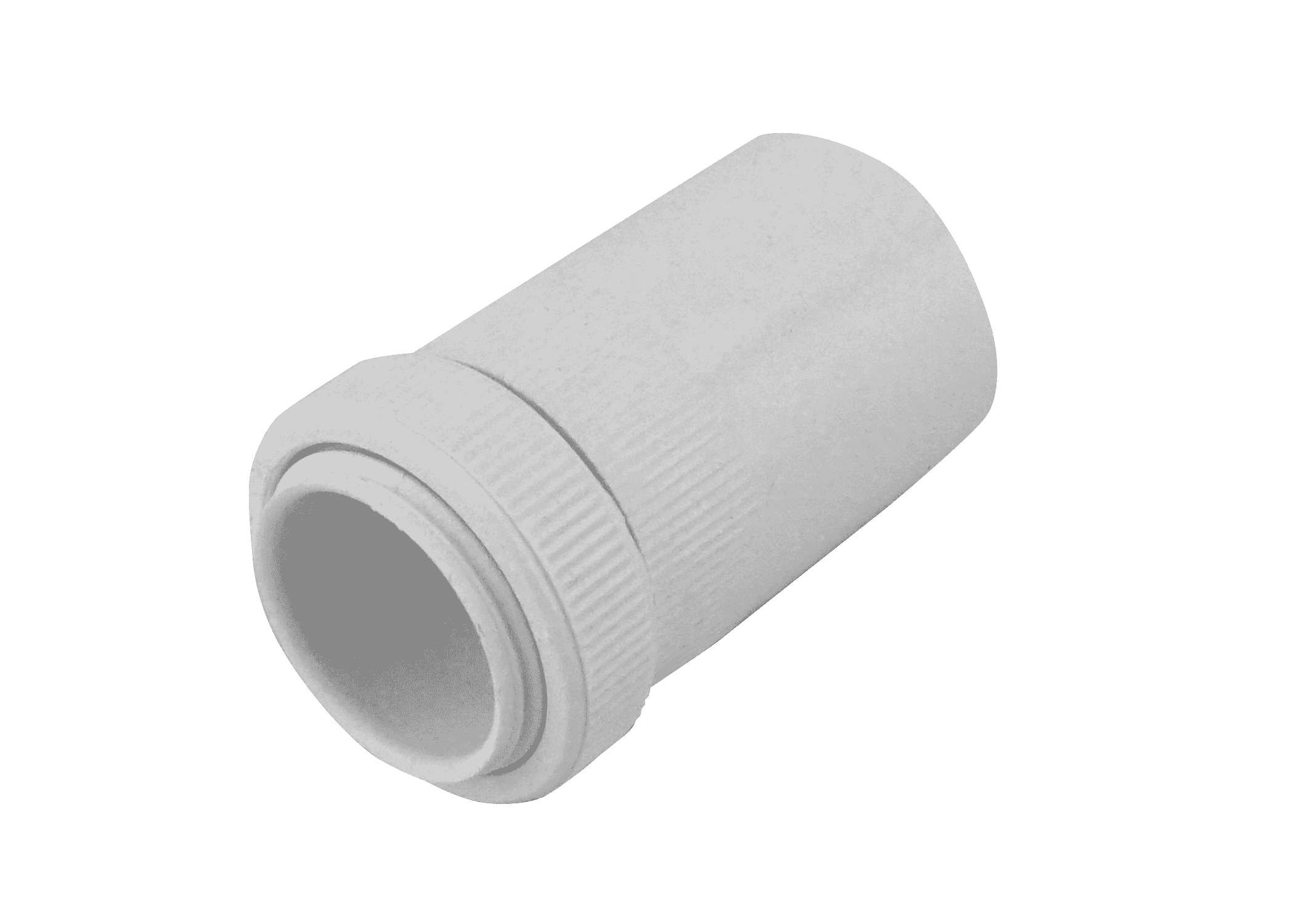 Univolt 20mm White Male Conduit Adaptor