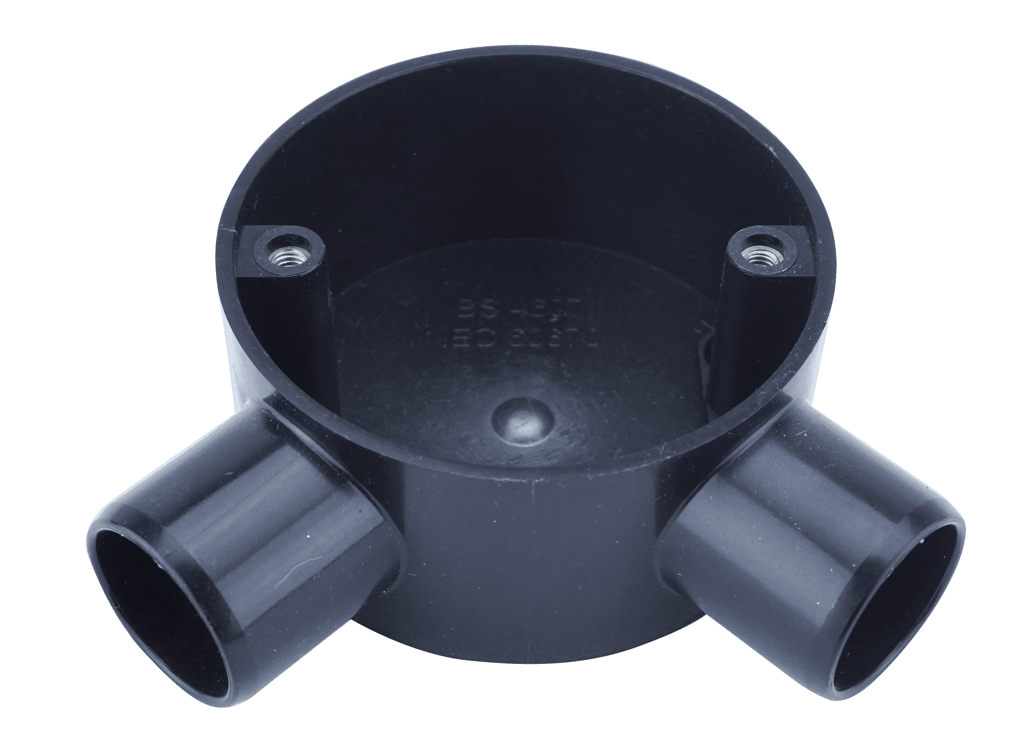 Univolt 20mm Black 2 Way Terminal Angle Box