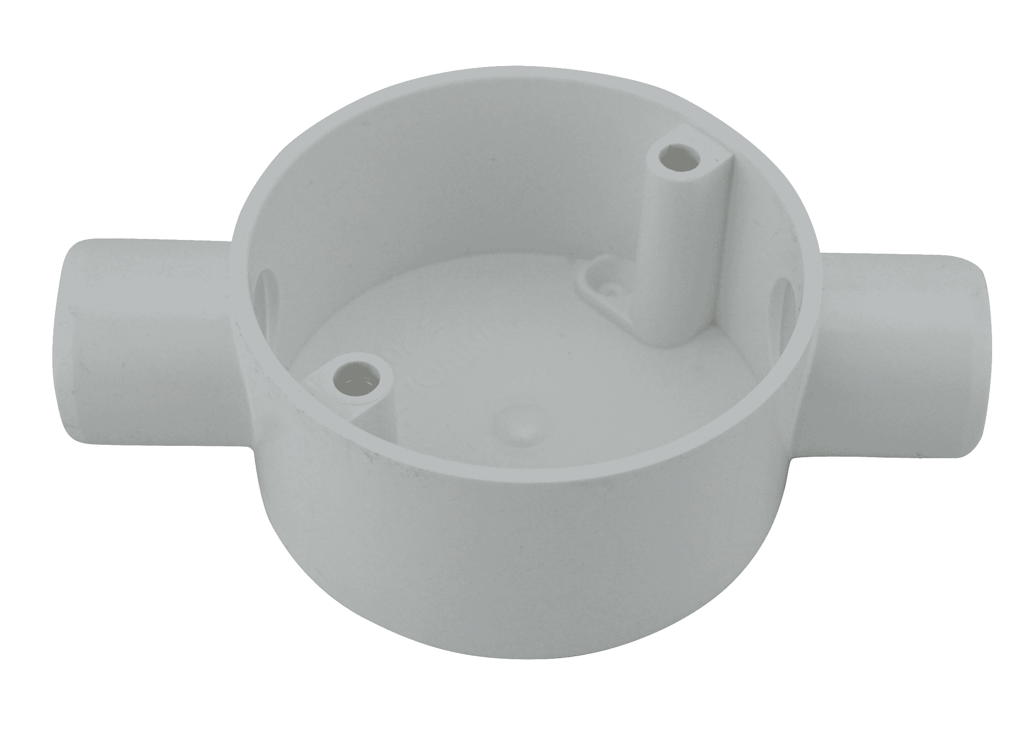Univolt 20mm White 2 Way Terminal Through Box | Connectec.uk