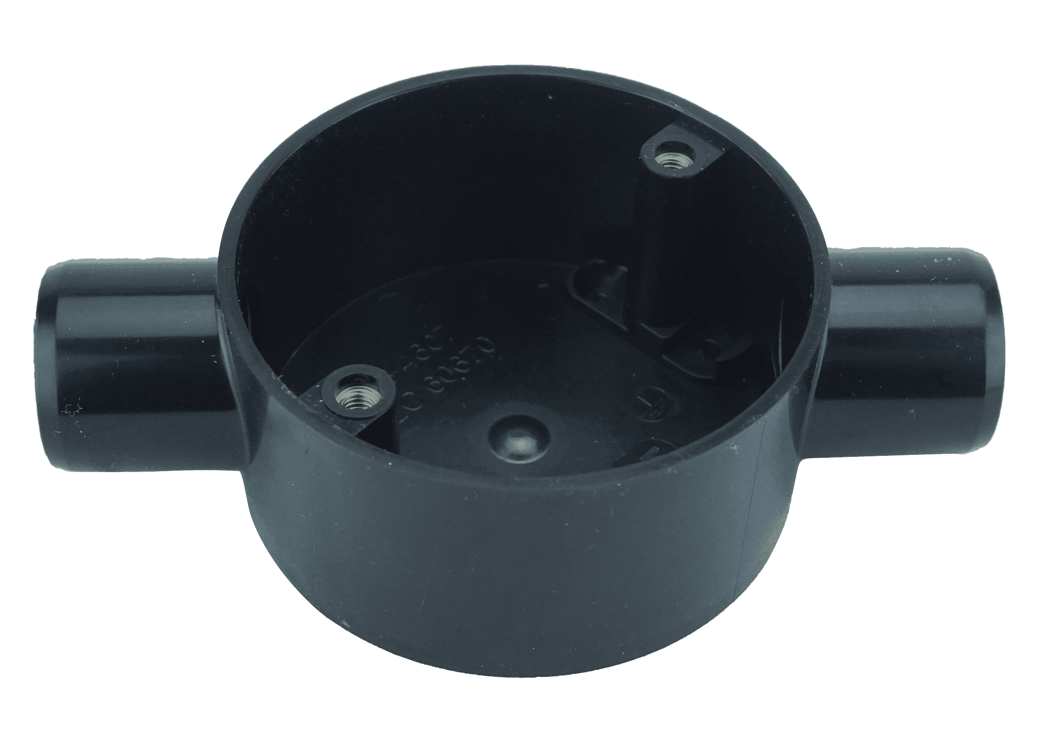 Univolt 20mm Black 2 Way Terminal Through Box