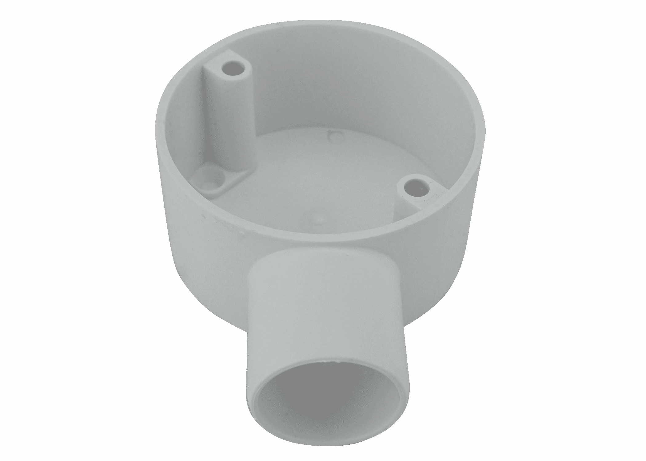 Univolt 25mm White 1 Way Terminal End Box