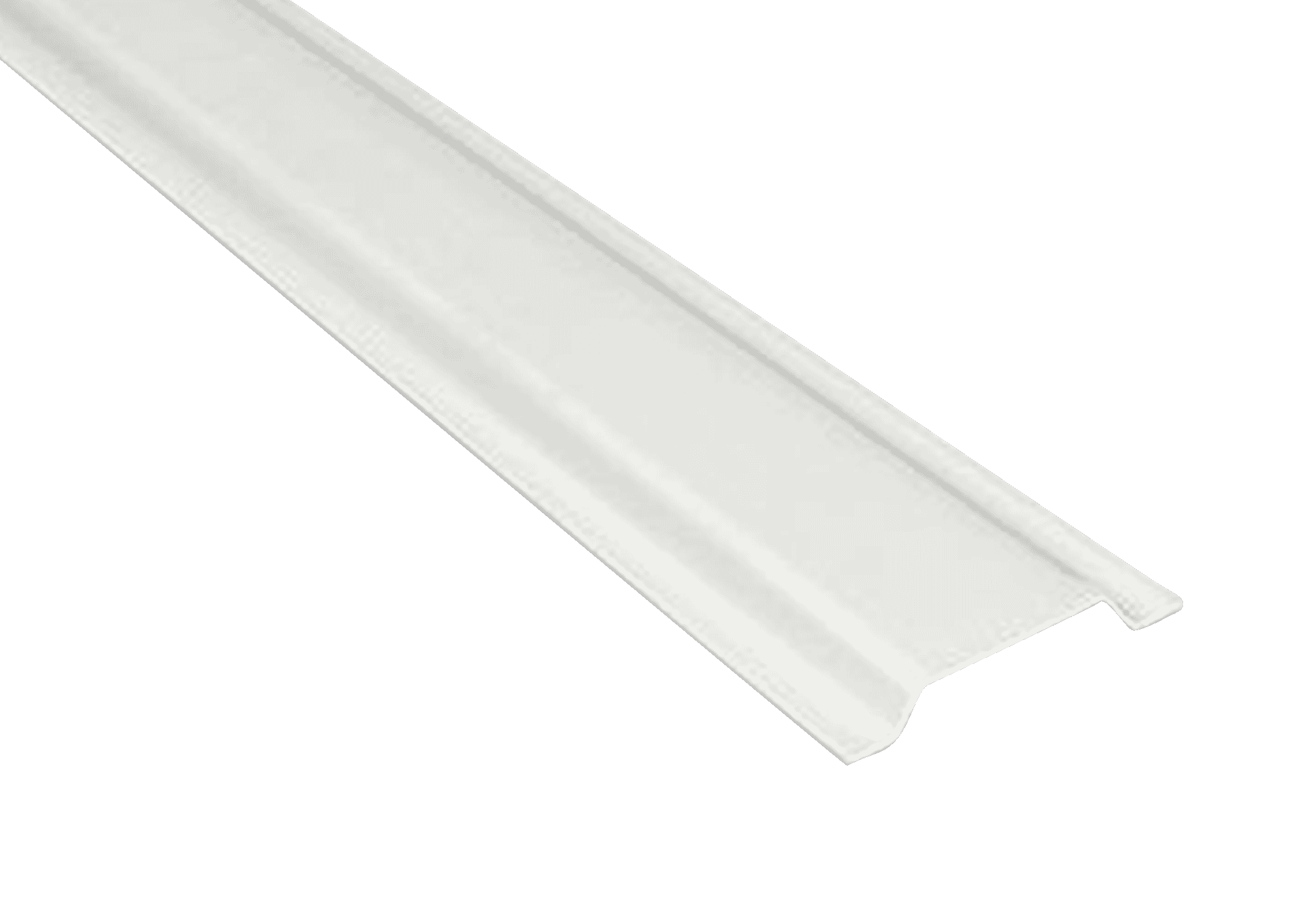 Univolt 25mm White Plastic Capping Channelling 2m Length | Connectec.uk