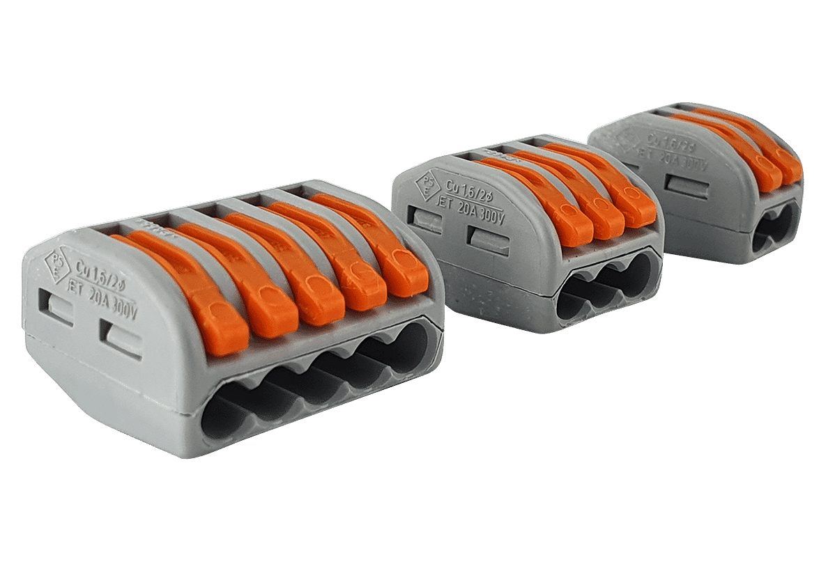 Wago 2, 3 or Lever Clamp Terminal Connector | Connectec.uk