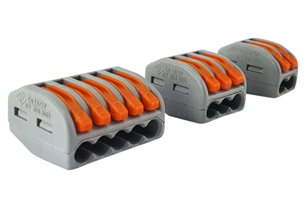 Wago 3 Pole Lever Clamp Terminal Connector