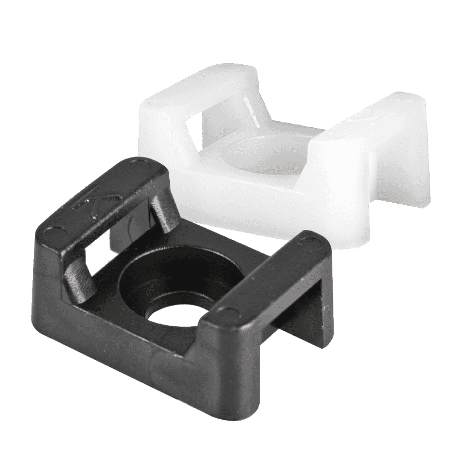 Screw-in Cable Tie Saddle 100 pack