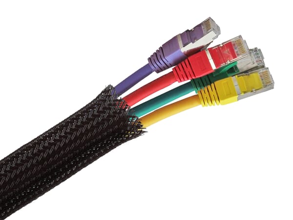 LSZH Expandable Braided Cable Sleeve on a 25 Metre Roll | Connectec.uk
