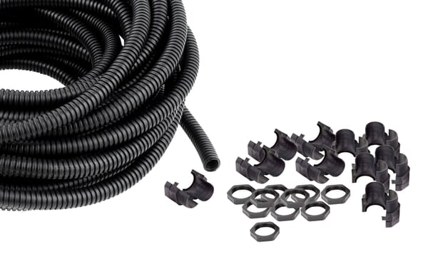 25mm x 10m Light Duty PP Flexible Conduit Contractor Pack Black ...