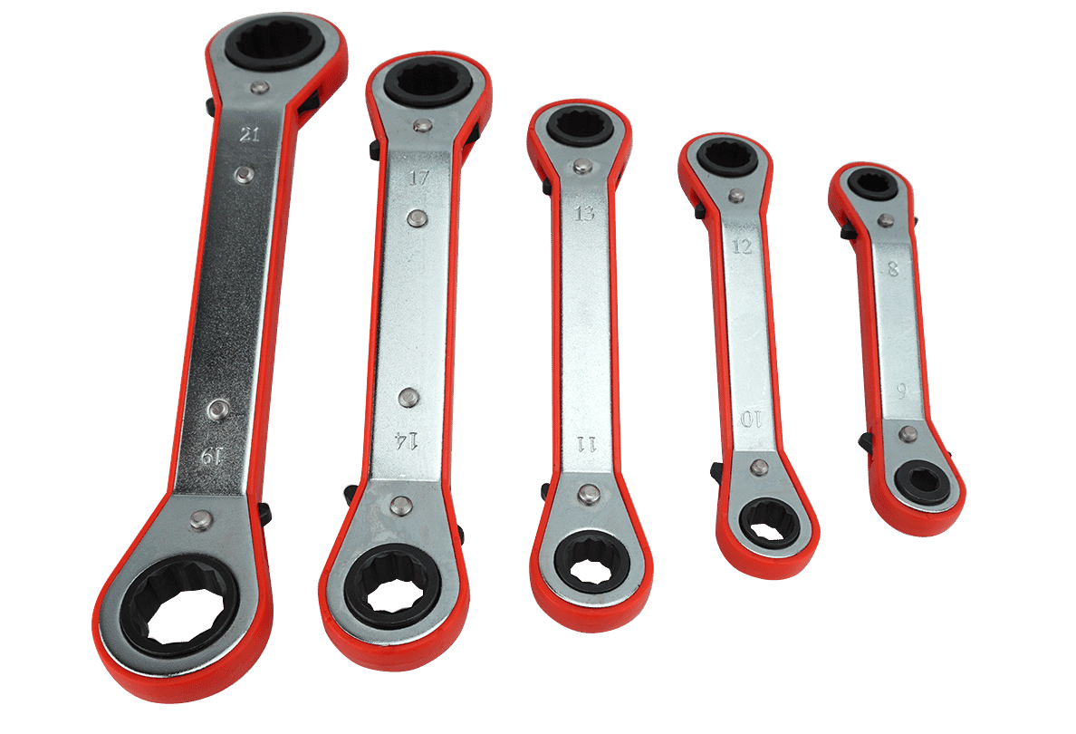 5 Piece Ratchet Spanners Set 6-21 mm | Connectec.uk