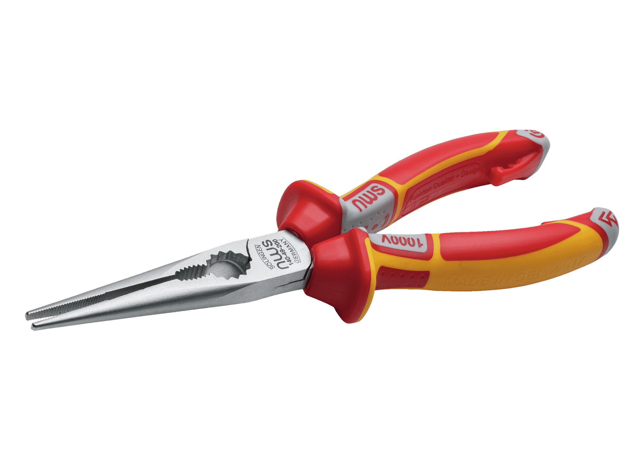 NWS (3k) VDE Straight Chain Nose Pliers