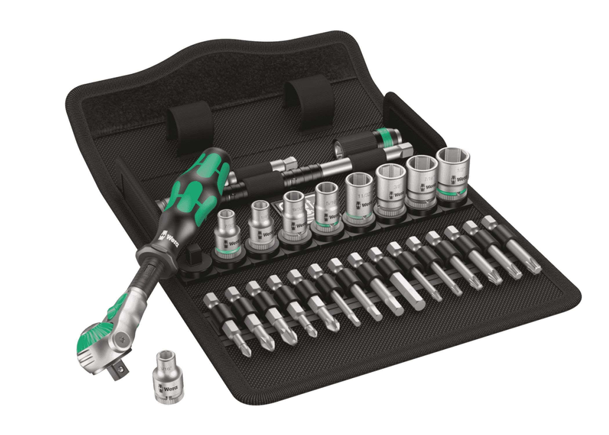 Wera Kraftform Zyklop Speed 1/4 Drive Ratchet Set - 28 Pieces ...