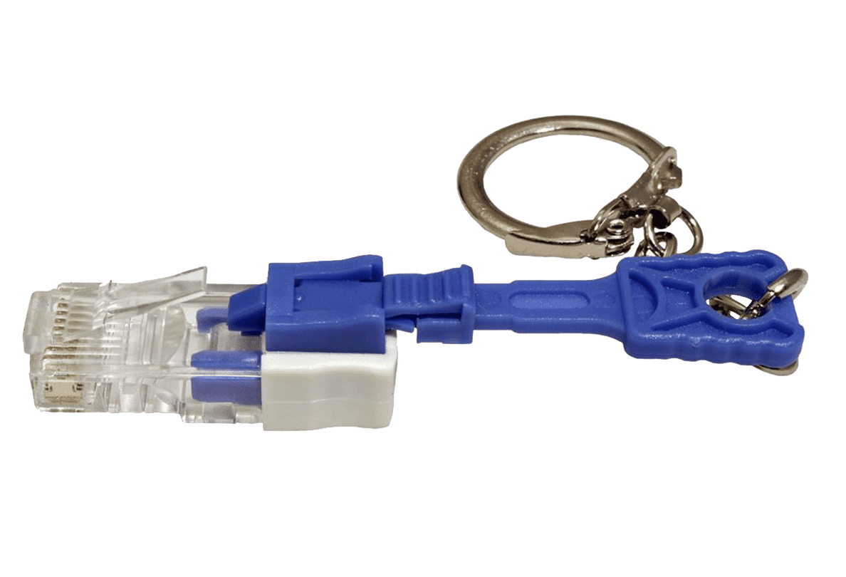 Lockable RJ45 Security Anti-tamper Plug with Key | Connectec.uk