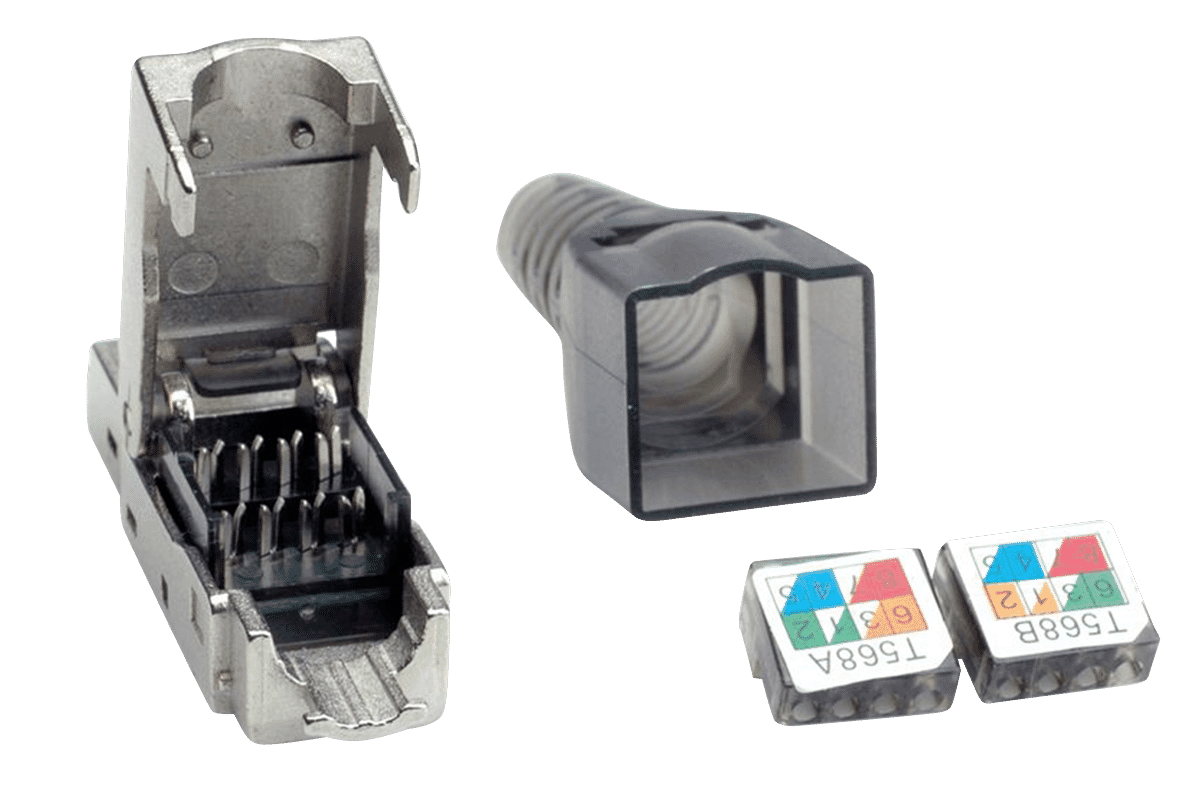 Cat6A STP Tool Free Field Termination Plug 23-26AWG