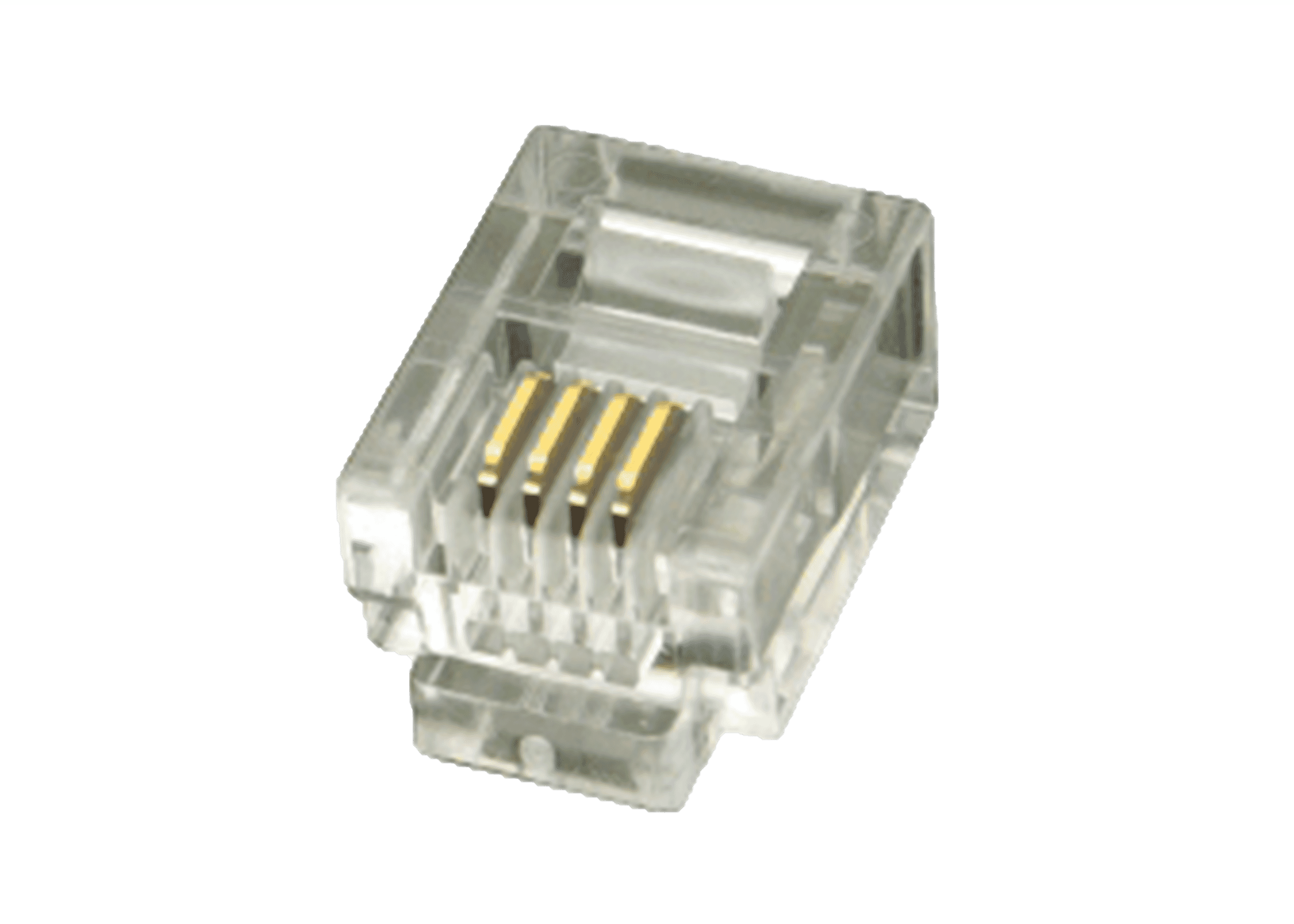 6P4C RJ11 FCC Crimp Plug (10 pack)